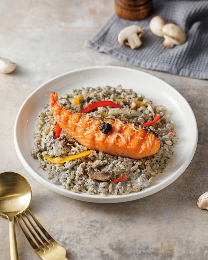 松露嫩鮭野菇燉飯套餐 $445